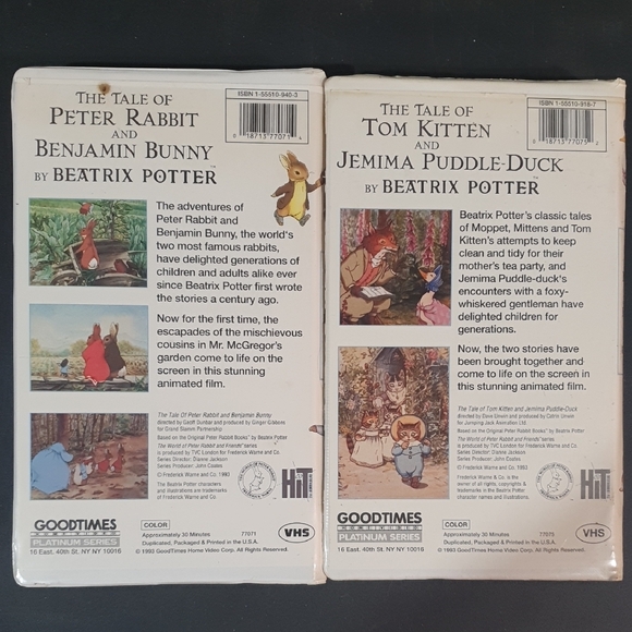 Other | Beatrix Potter Vhs Collection | Poshmark